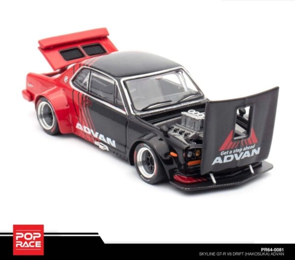Pop Race 1/64 Skyline GT-R V8 Drift (Hakosuka) Advan PR64-0081 – Zakzuk Toys