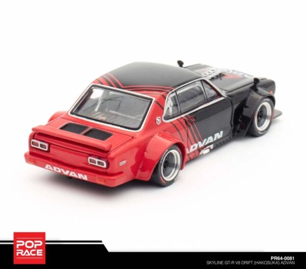 Pop Race 1/64 Skyline GT-R V8 Drift (Hakosuka) Advan PR64-0081 – Zakzuk Toys