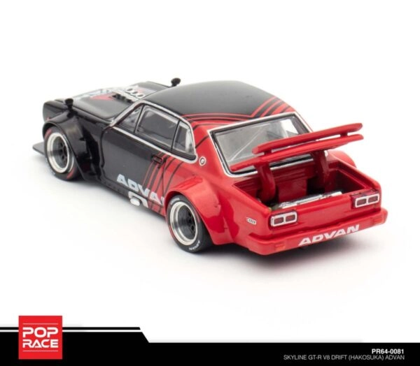 Pop Race 1/64 Skyline GT-R V8 Drift (Hakosuka) Advan PR64-0081 – Zakzuk Toys